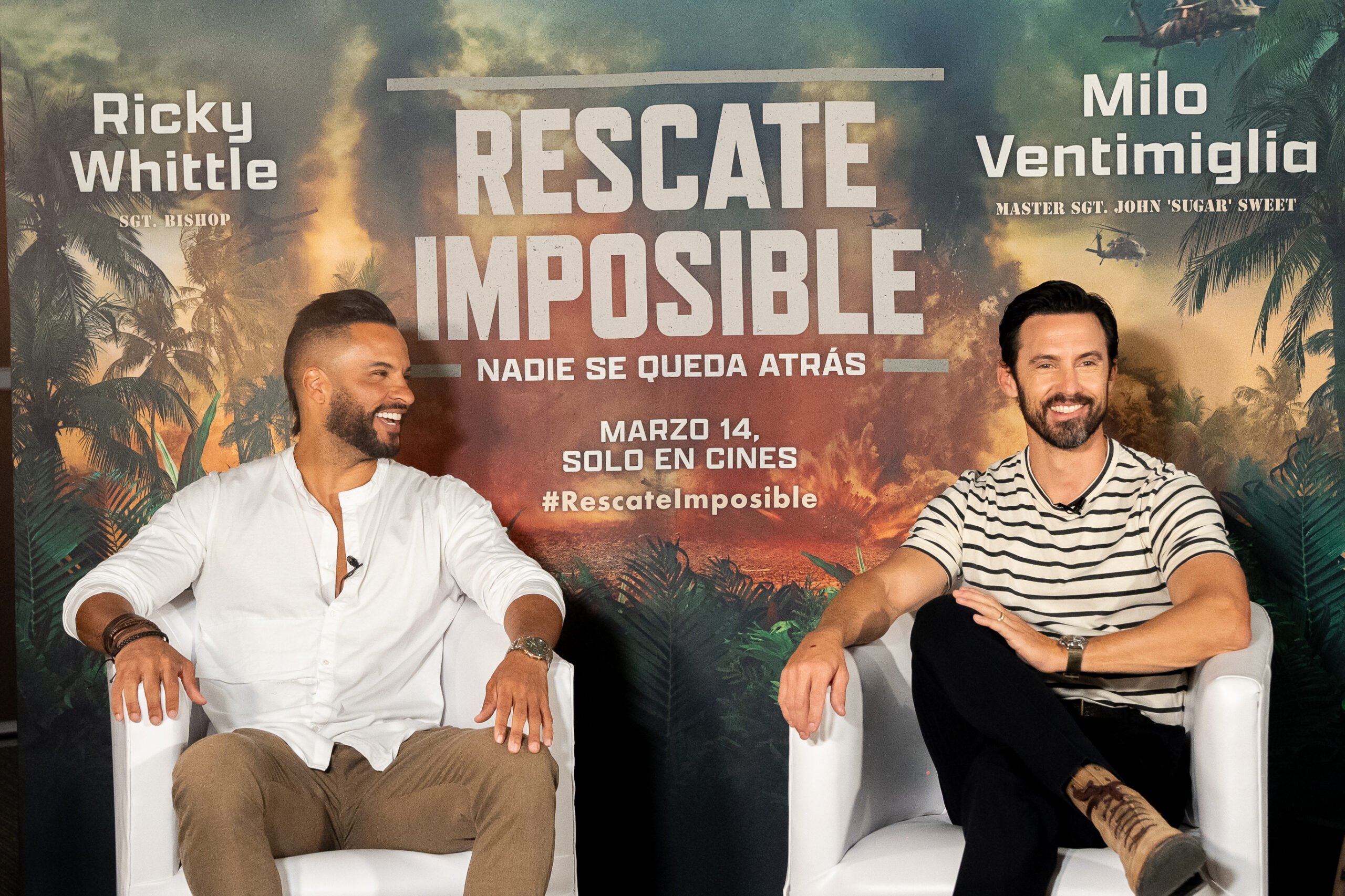 Milo Ventimiglia y Ricky Whittle presentan Rescate Imposible